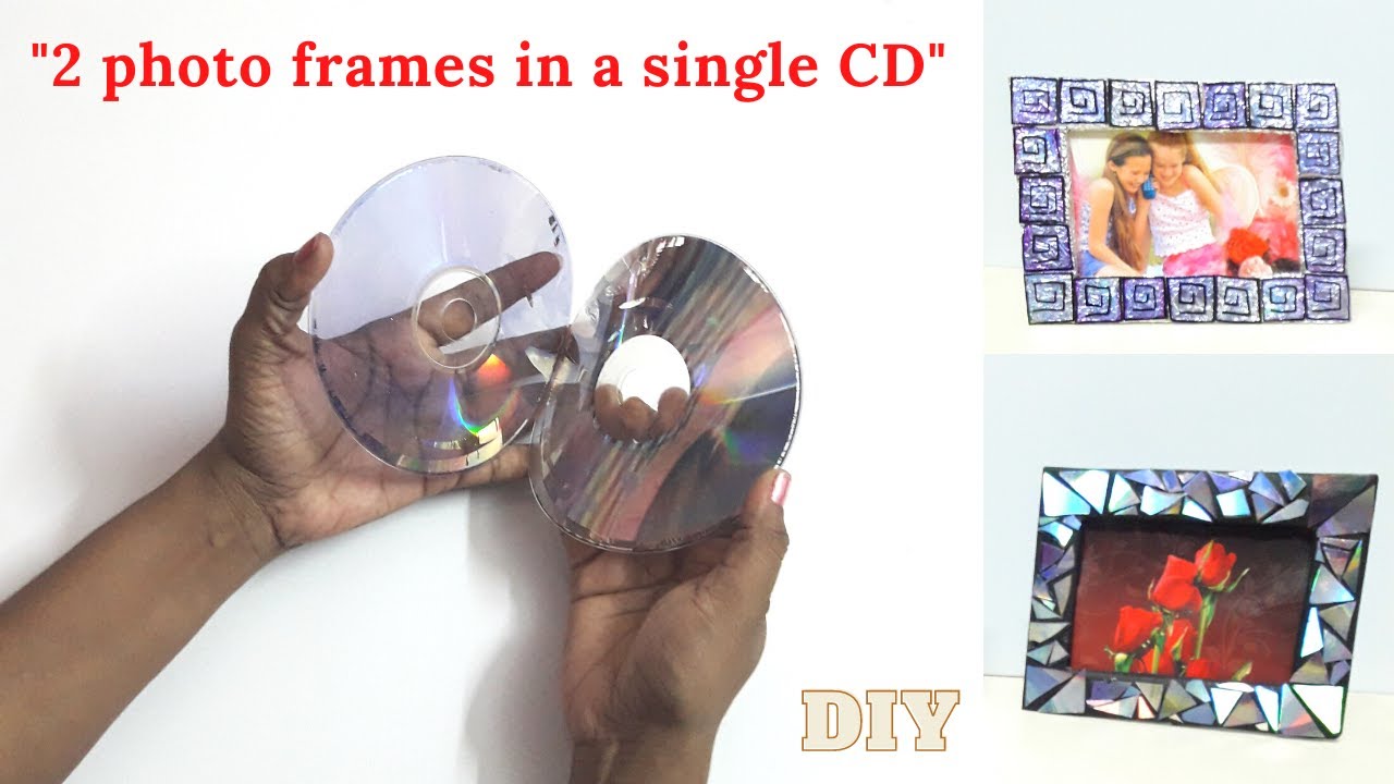 Photo frame craft ideas || Photo frame with CD case - YouTube