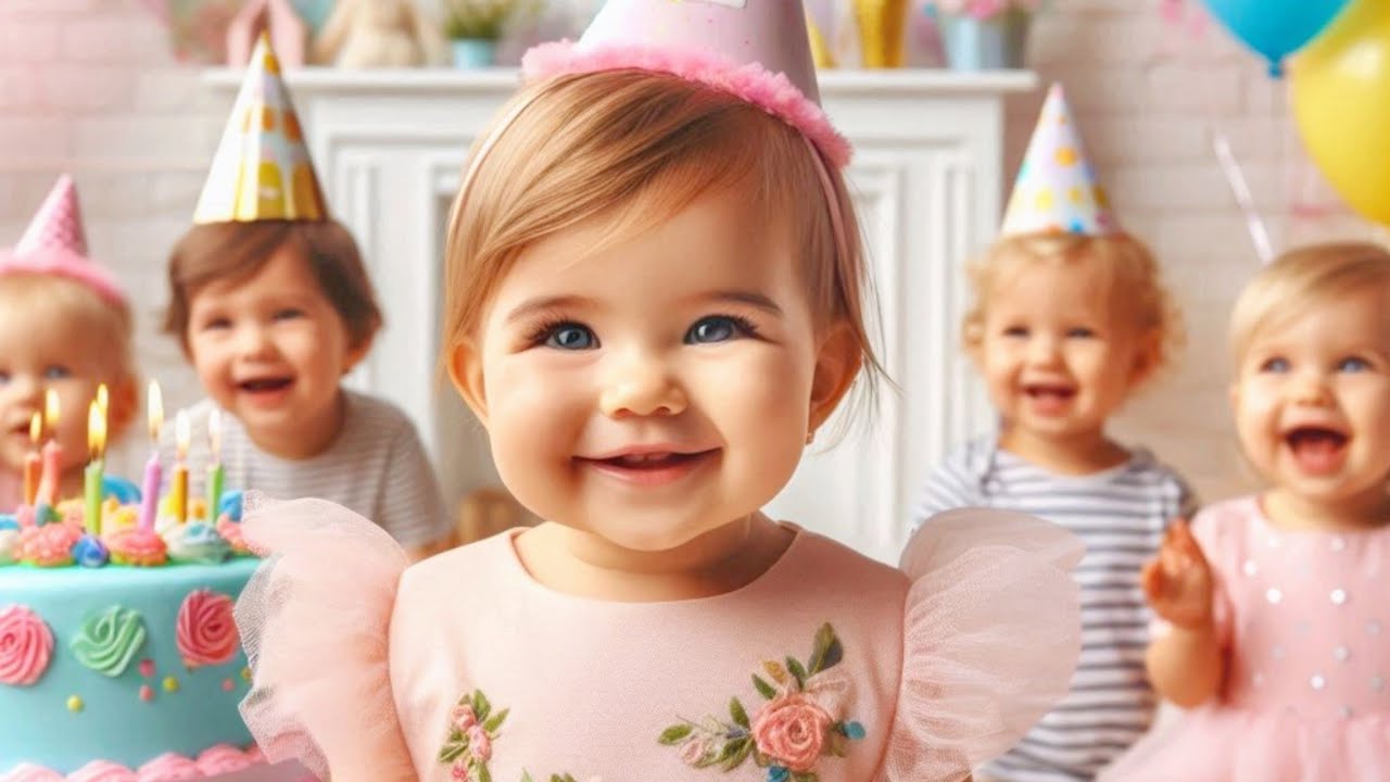 Happy Birthday Song | Cute Baby Dance Party 🎉| Fun Birthday Song for ...