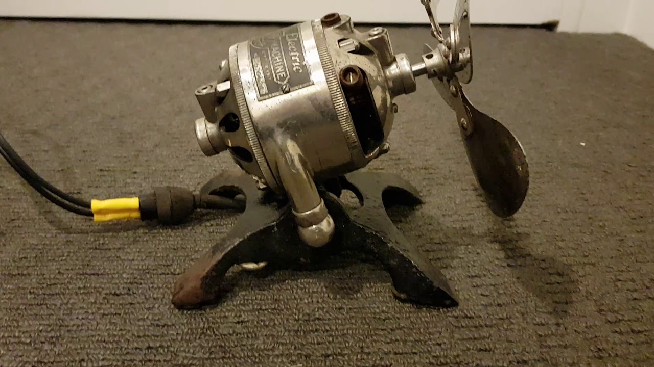 1920 Western Electric sewing machine motor fan - YouTube
