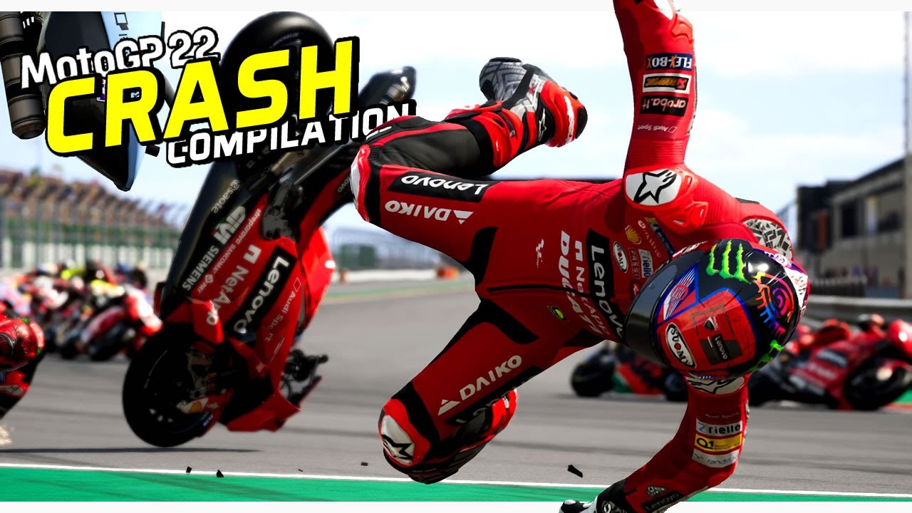 MotoGP 22 - Crash Compilation - YouTube
