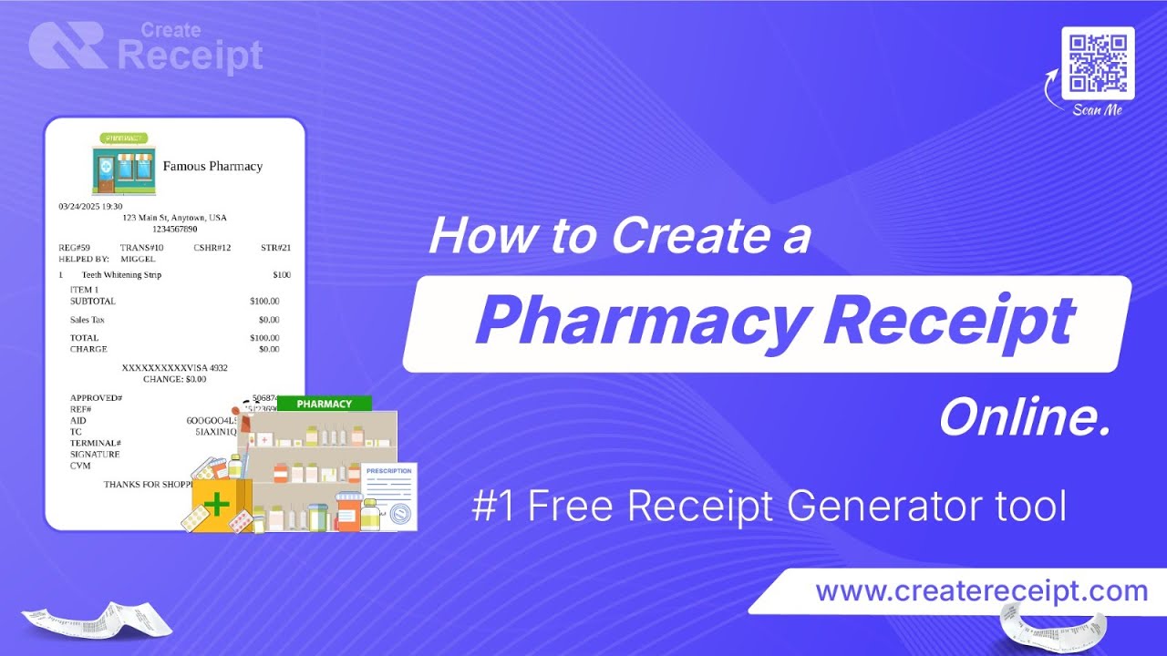 How to Create a Pharmacy Receipt Online | Easy & Professional 🏥🧾 - YouTube