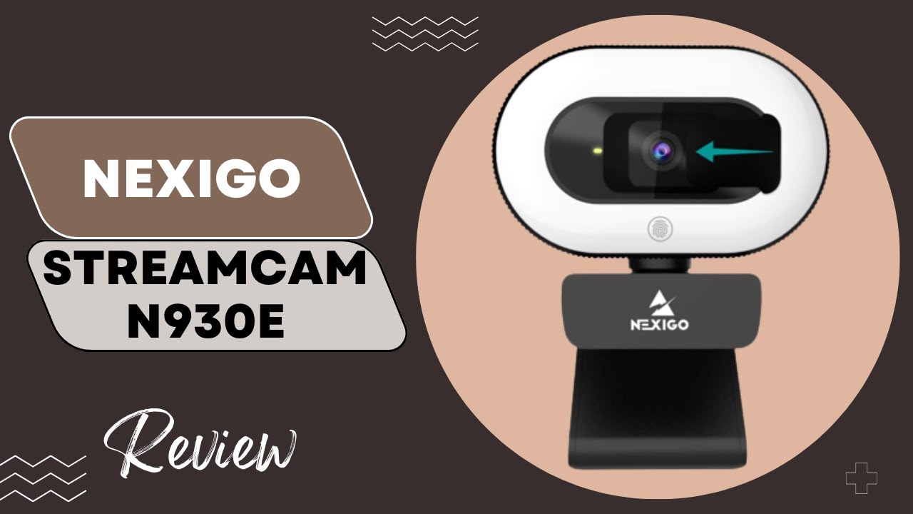 NexiGo StreamCam N930E with Software, 1080P Webcam with Ring Light ...