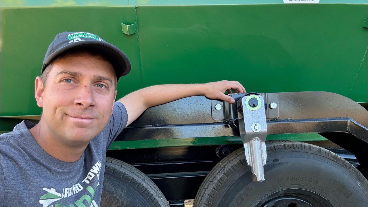 Broken Tarp Arm - How To Tarp Your Dumpster With One Arm - YouTube