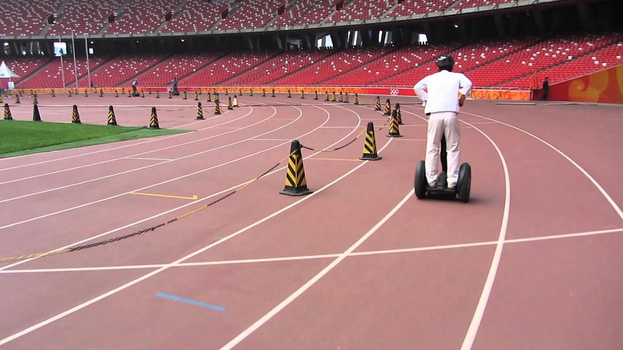 Racing Segways in the Bird's Nest - YouTube
