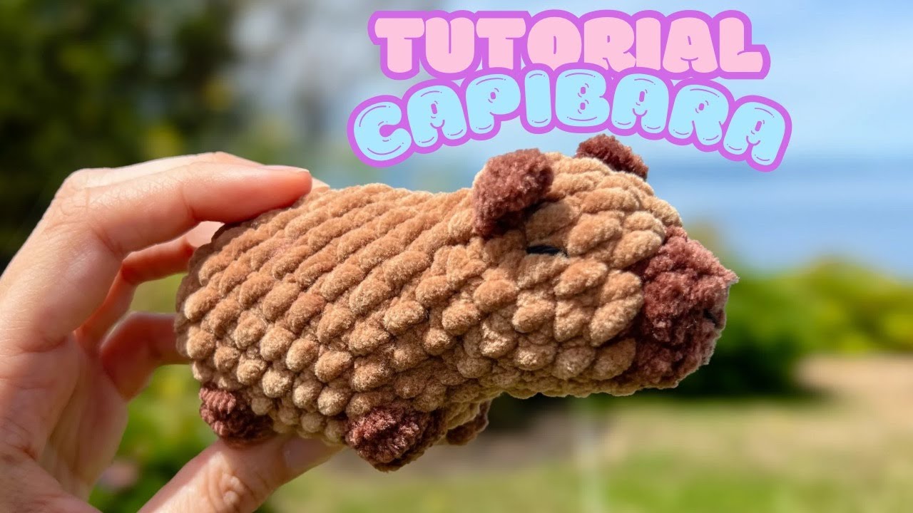 Cómo hacer un capibara a crochet l Tutorial paso a paso - YouTube