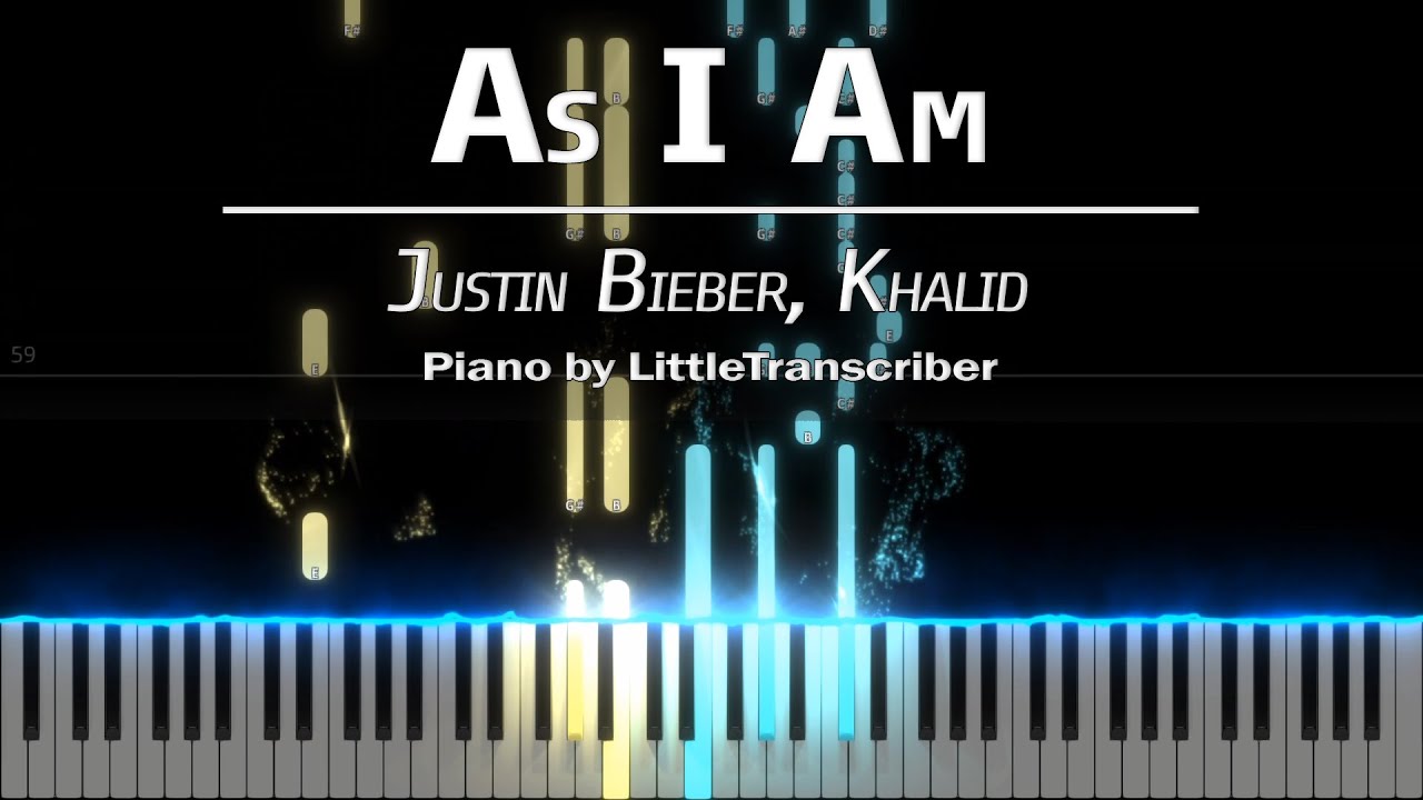 Justin Bieber, Khalid - As I Am (Piano Cover) Tutorial by ...