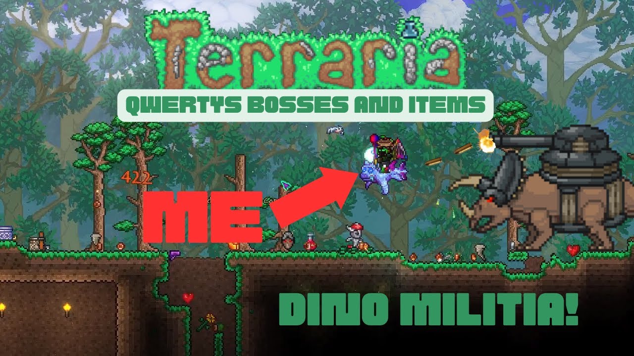 This Terraria Mod Adds A Dinosaur Event! (Qwertys Bosses And Items ...