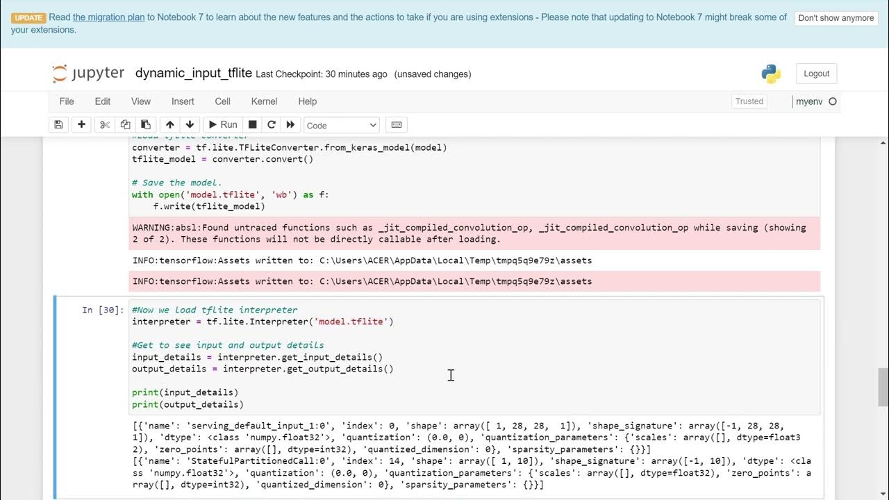 Dynamic Input Size Inference With Tflite Model Youtube