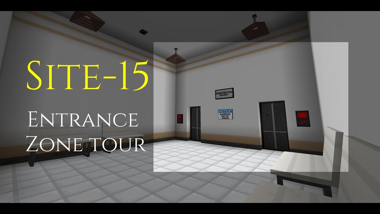 Site 15 Entrance Zone Tour | SCP Minecraft Map PE/BE - YouTube