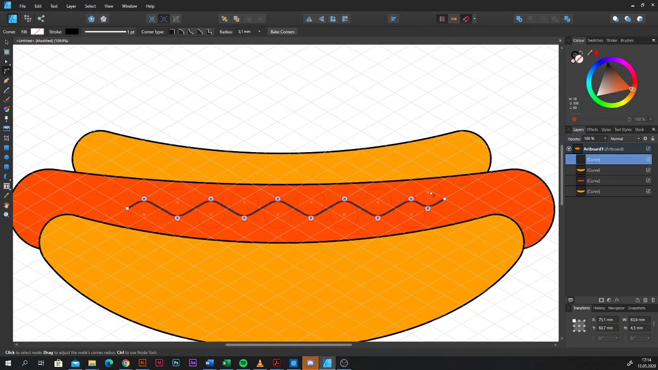 Affinity Designer - Hot dog - YouTube