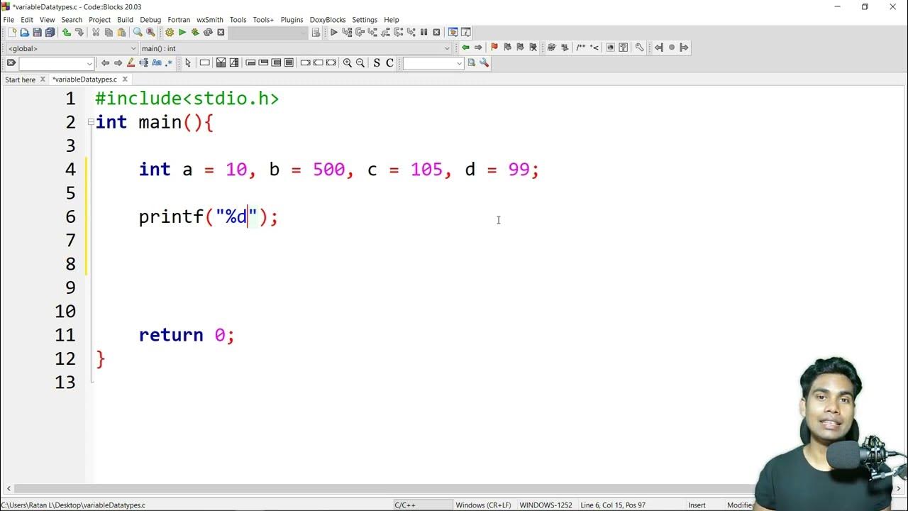 Part-7: Understanding the char Data Type in C Programming: How to Declare and Use Character ...