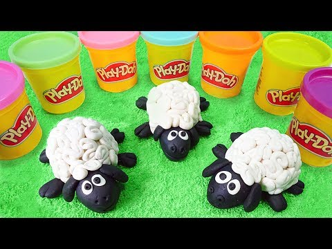 Play doh oyun hamuru ile kuzu yapıyoruz. Eğitici video