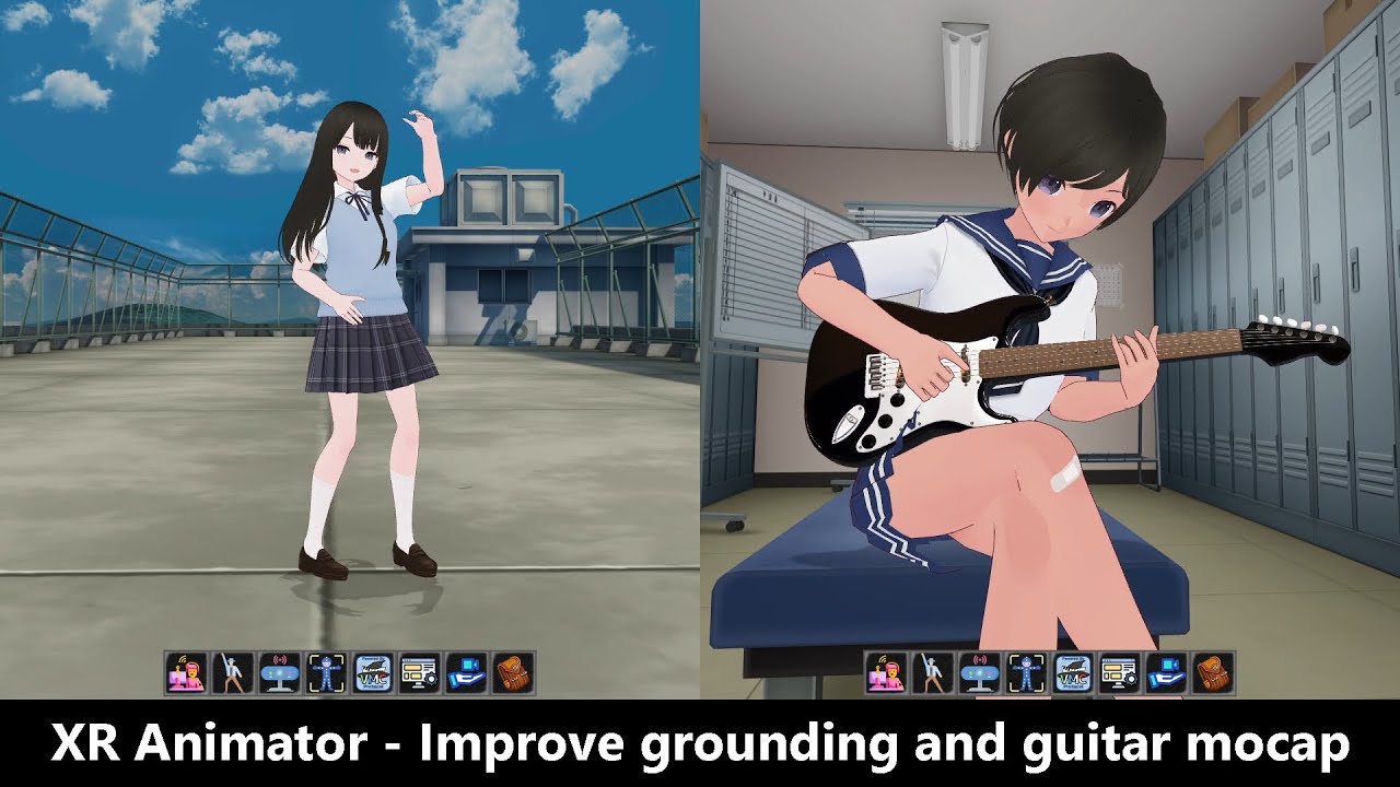 XR Animator v0.24.1 - Improve grounding and guitar mocap - YouTube