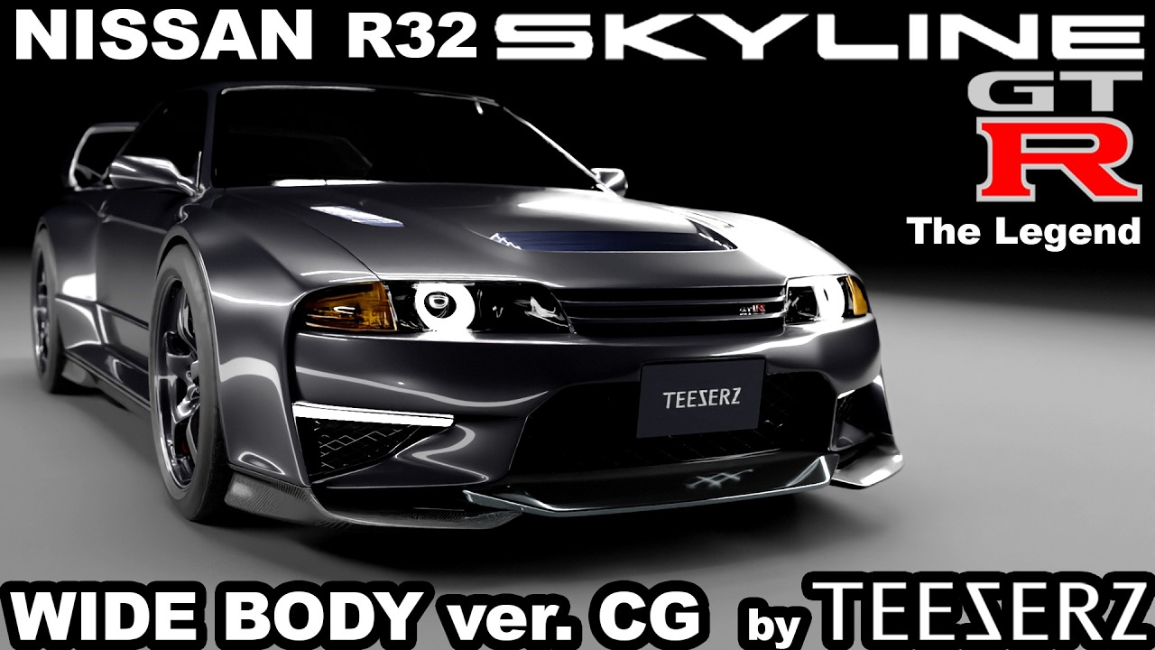 NISSAN BNR 32 SKYLINE GT-R Extreme WideBody Style by TEESERZ - YouTube