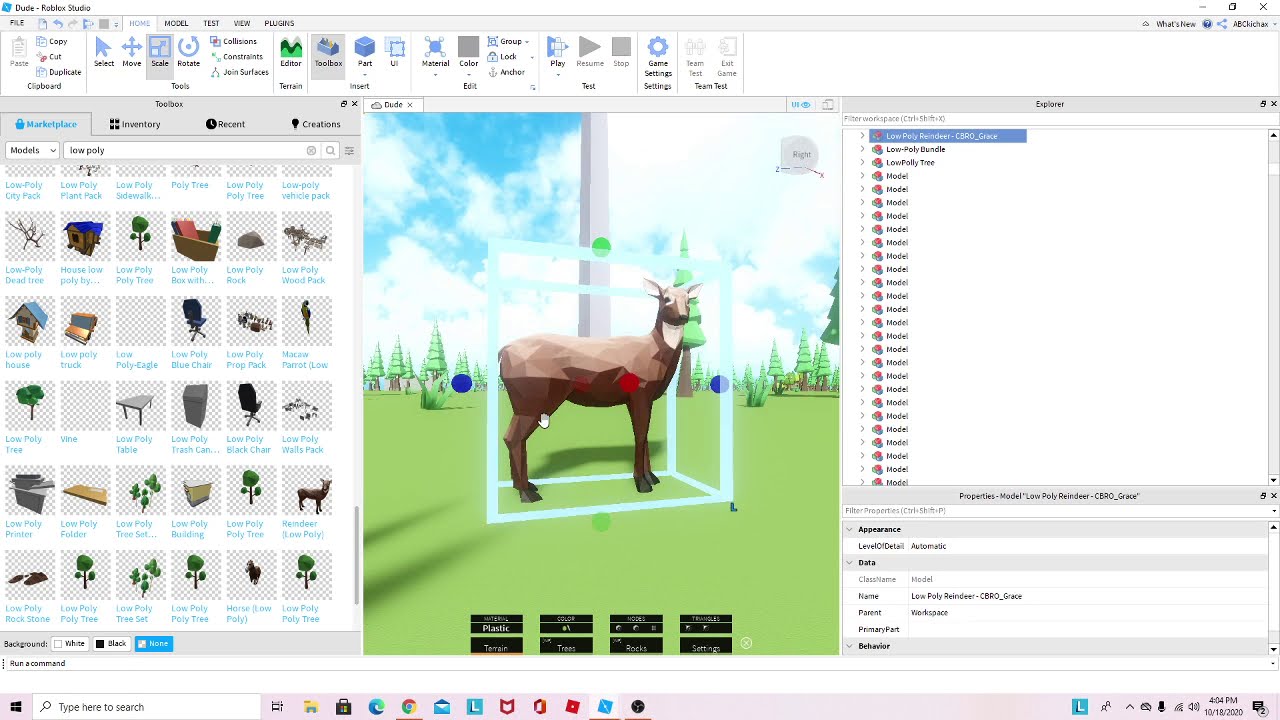 Roblox Studio | Low-poly world | TIMELAPSE #1 - YouTube
