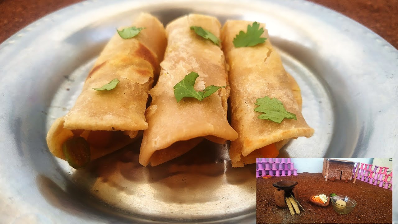 Mini Veg Roll | Miniature Cooking | Street Food | Veg Roll Recipe in ...