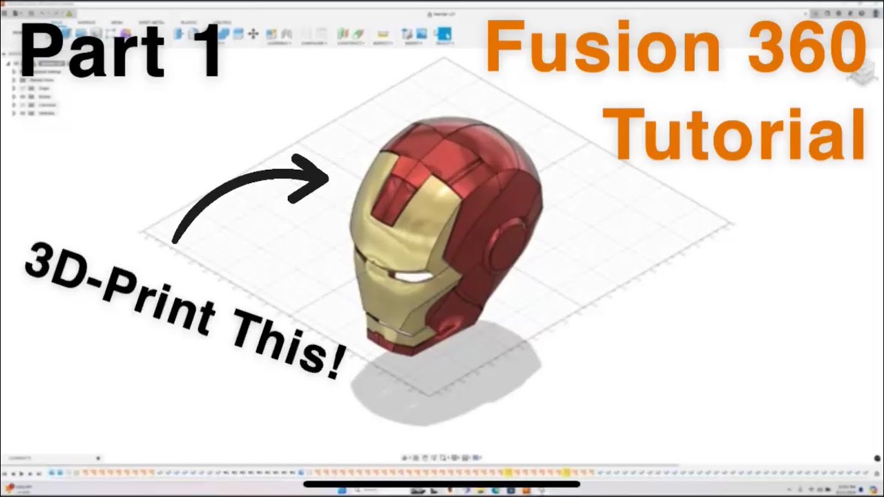 How to 3D-Design your own Iron Man Helmet! Part 1- Designing the ...