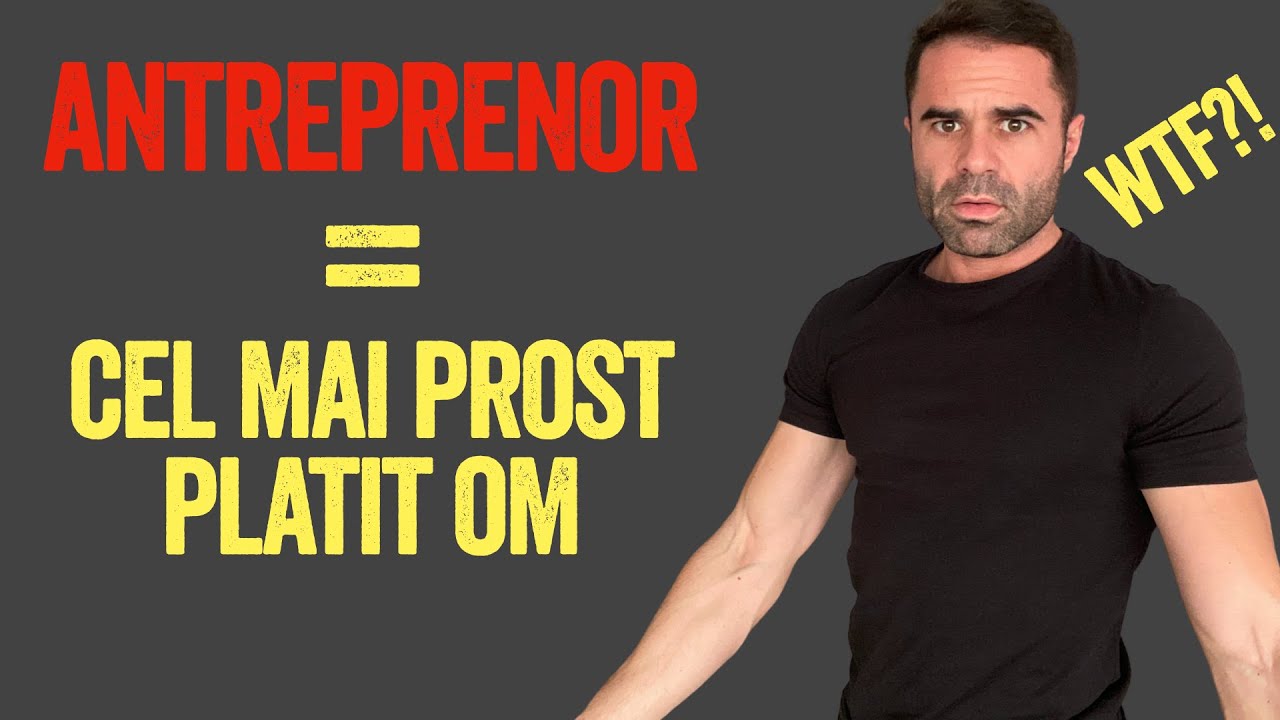 SĂ FII ANTREPRENOR NU E O LAUDĂ! - Cristian Chifoi - YouTube
