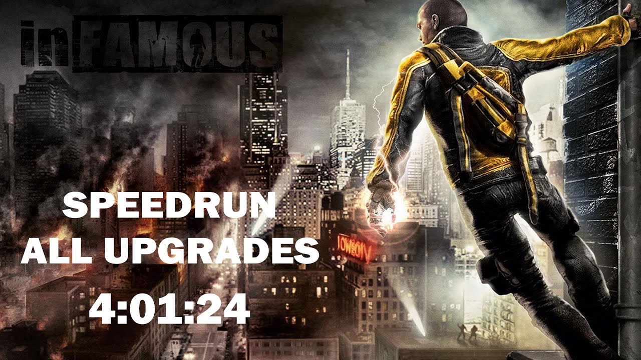 Infamous All Upgrades Good Karma Speedrun in 4:01:24 - YouTube