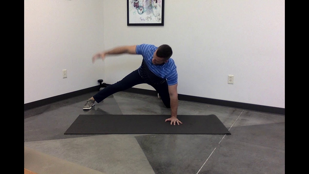 Reach Thru T Spine Rotation Mobility Minute - YouTube