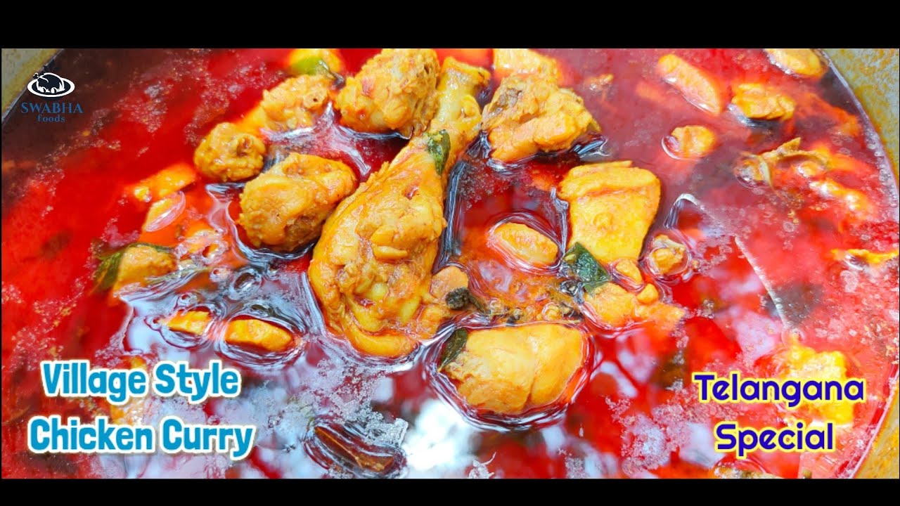 Village style Chicken Curry | Telangana special - YouTube