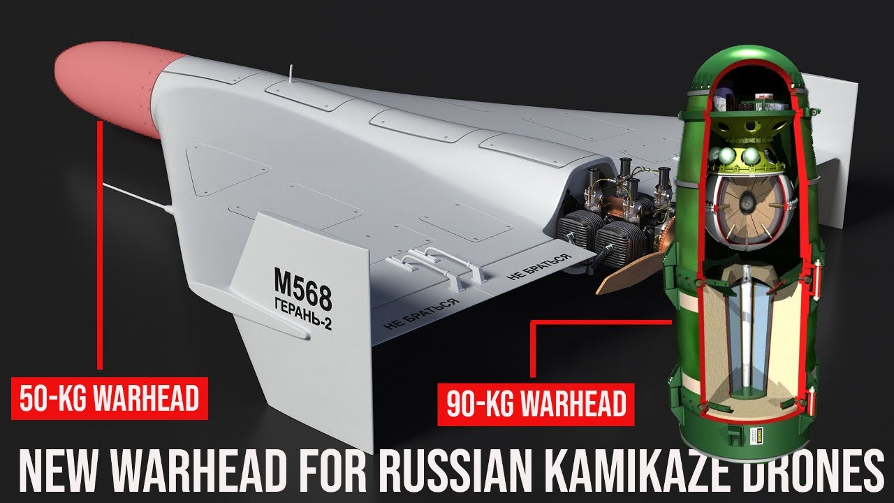 Russians Arm Shahed-136 Kamikaze Drone With New 90-kg Combined-Action ...