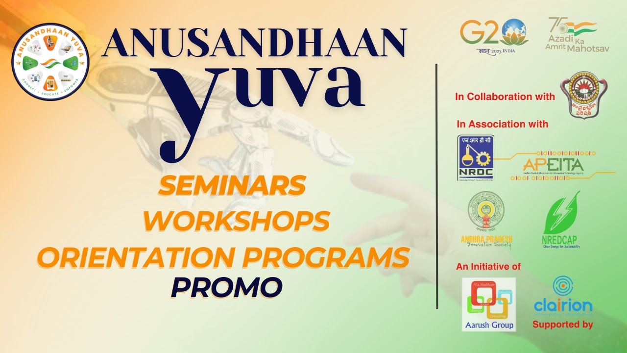 Anusandhaan Yuva Event 2023 Promo | Workshops | Seminars | Orientation Programs | August 10-13 ...