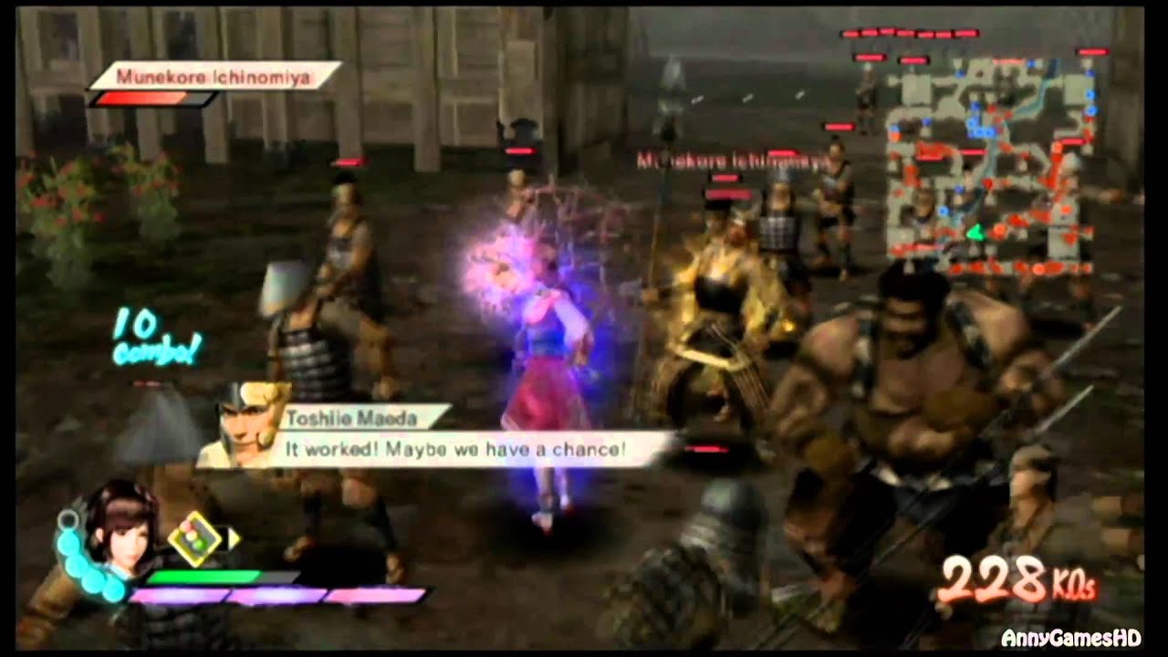 Samurai Warriors 3 - Oichi Story 1 - Battle of Okehazama - Part 2 [JPN ...