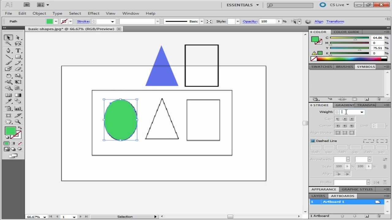 How to work with paths and appearances in Adobe Illustrator - YouTube