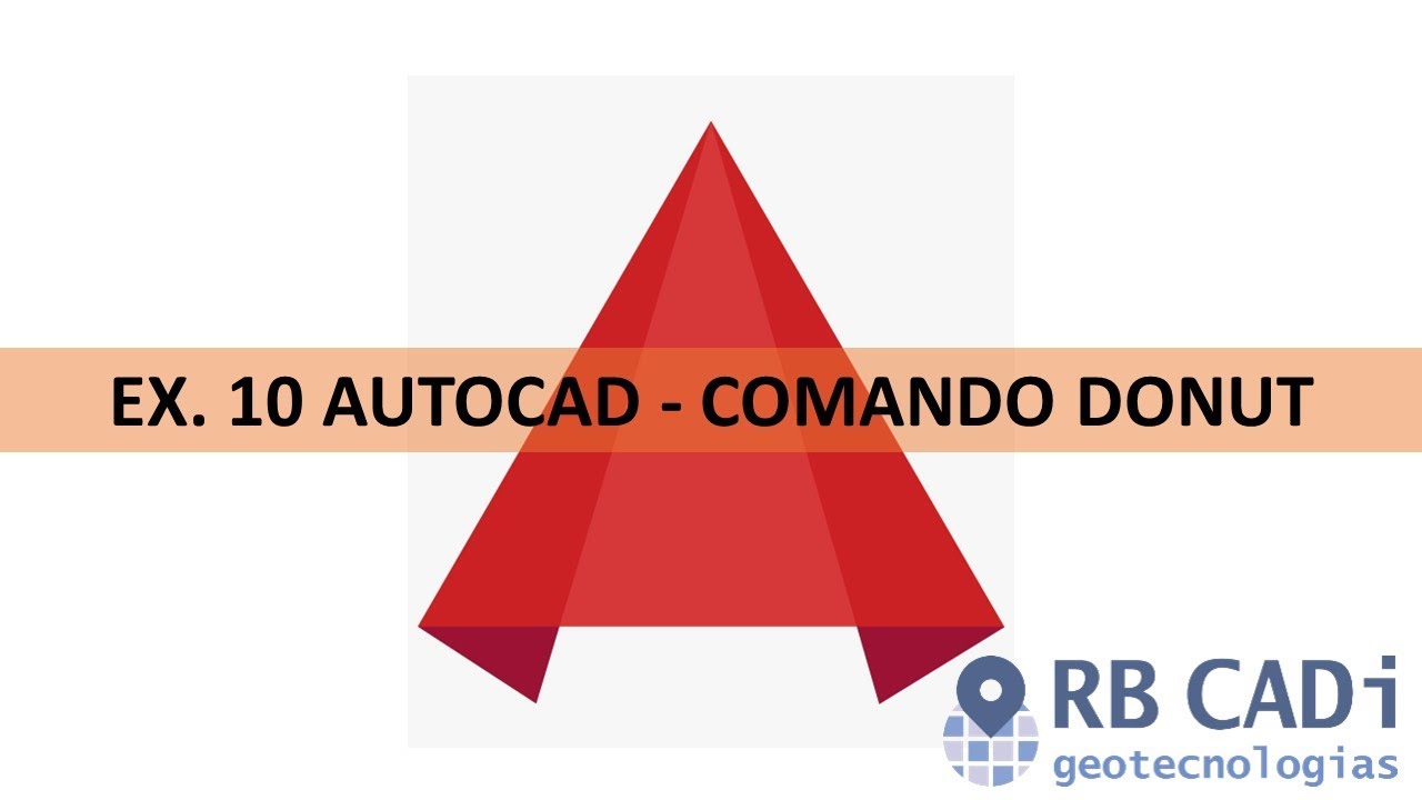 Ex. 10 AutoCad - Comando Donut - YouTube