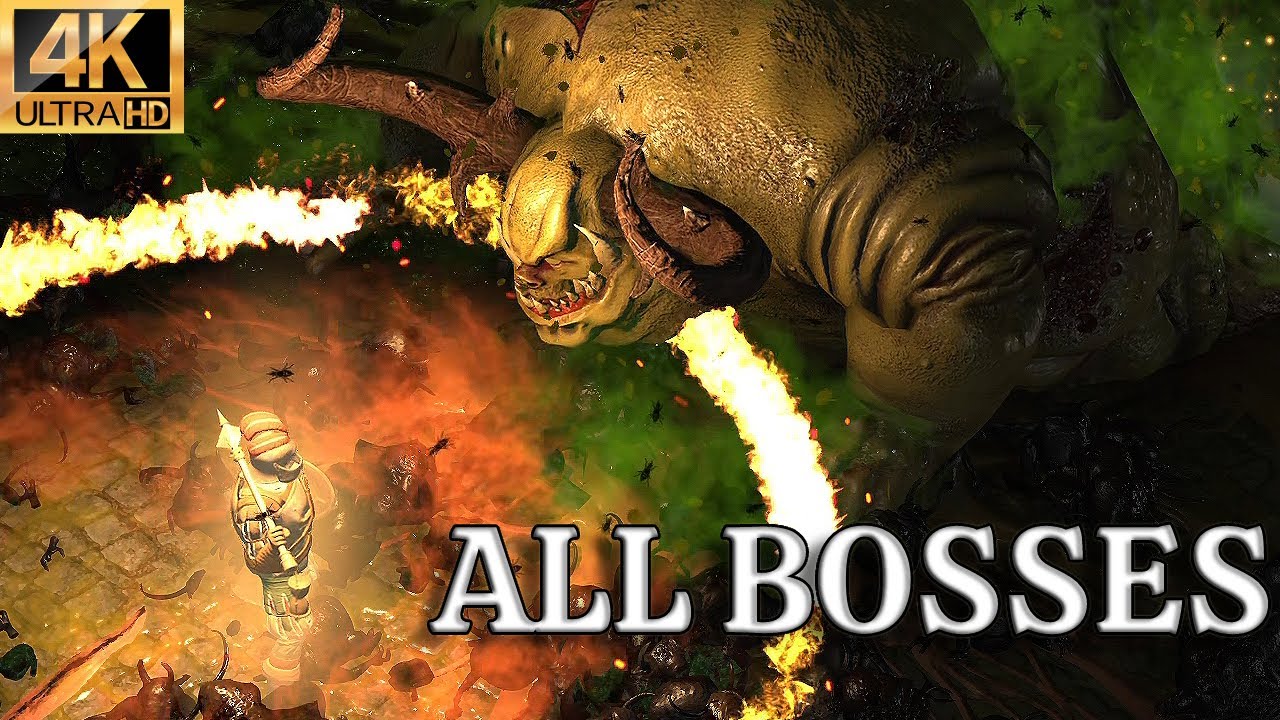 Warhammer Chaosbane 【4K60ᶠᵖˢ UHD】 All Bosses / Boss Fights - YouTube