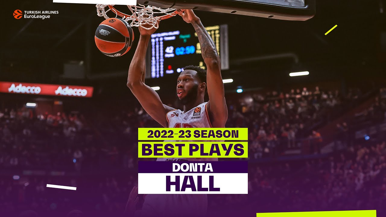 Donta Hall | Best Plays | 2022-23 Turkish Airlines EuroLeague - YouTube