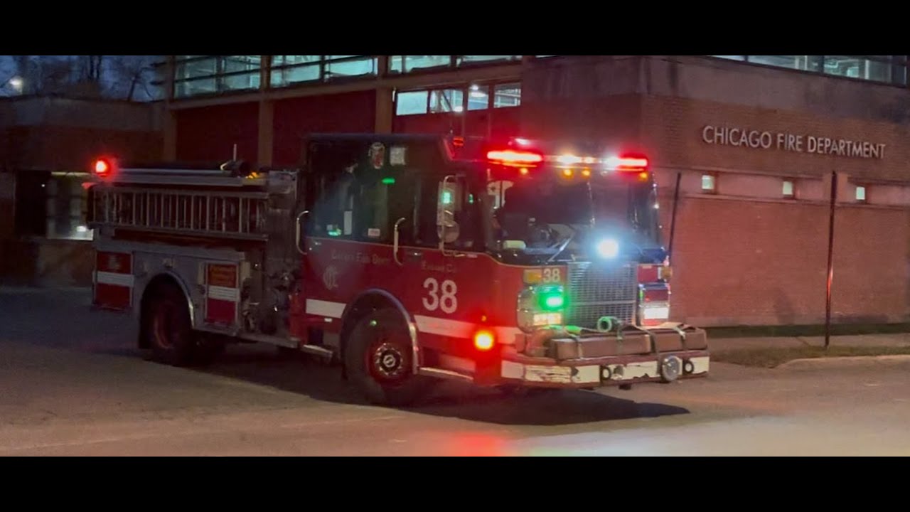 Chicago Fire Dept Engine 38 Responding - YouTube