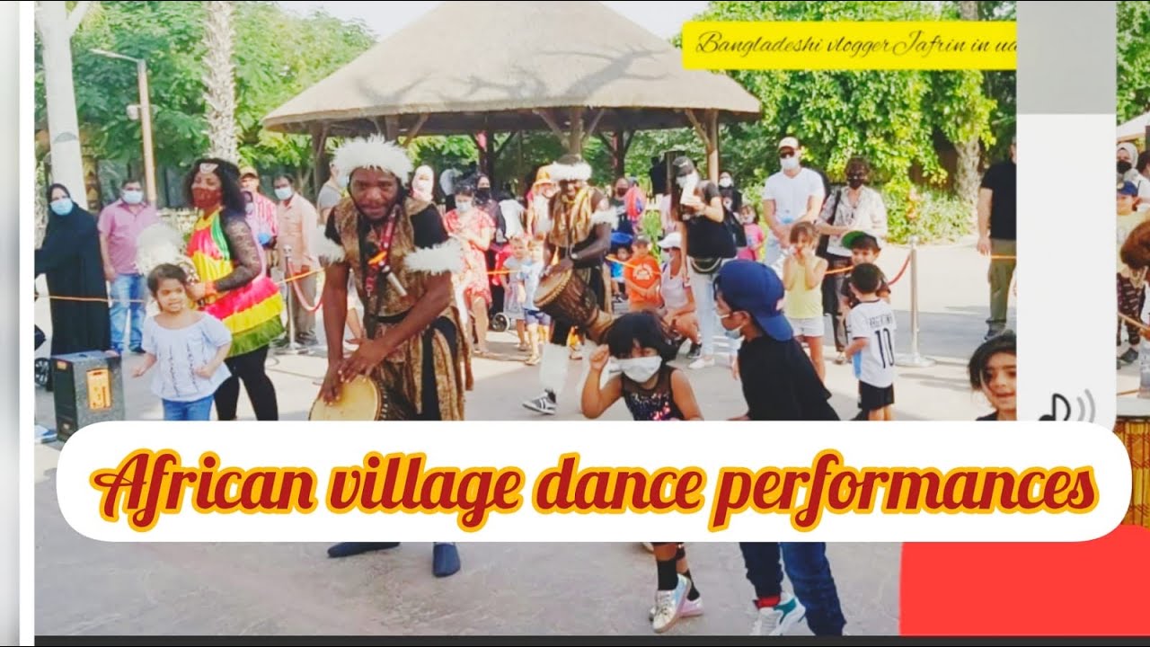 Dance performance of African village in Dubai safari park - YouTube