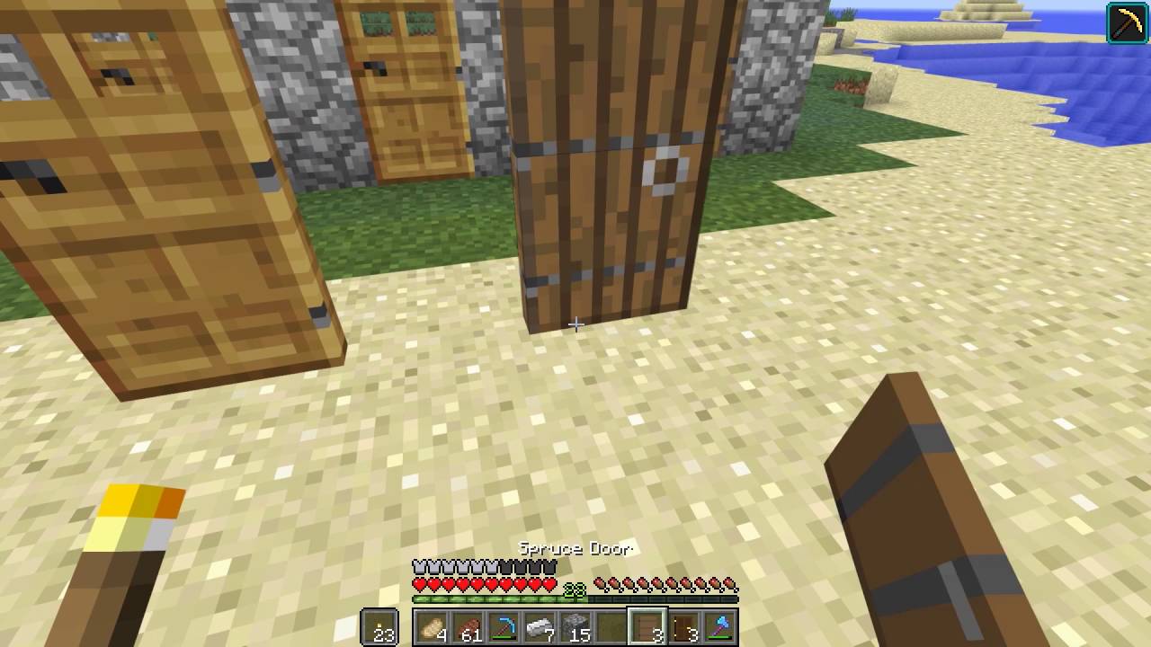 Minecraft 1.10 Prefect Door Placement Tutorial - YouTube