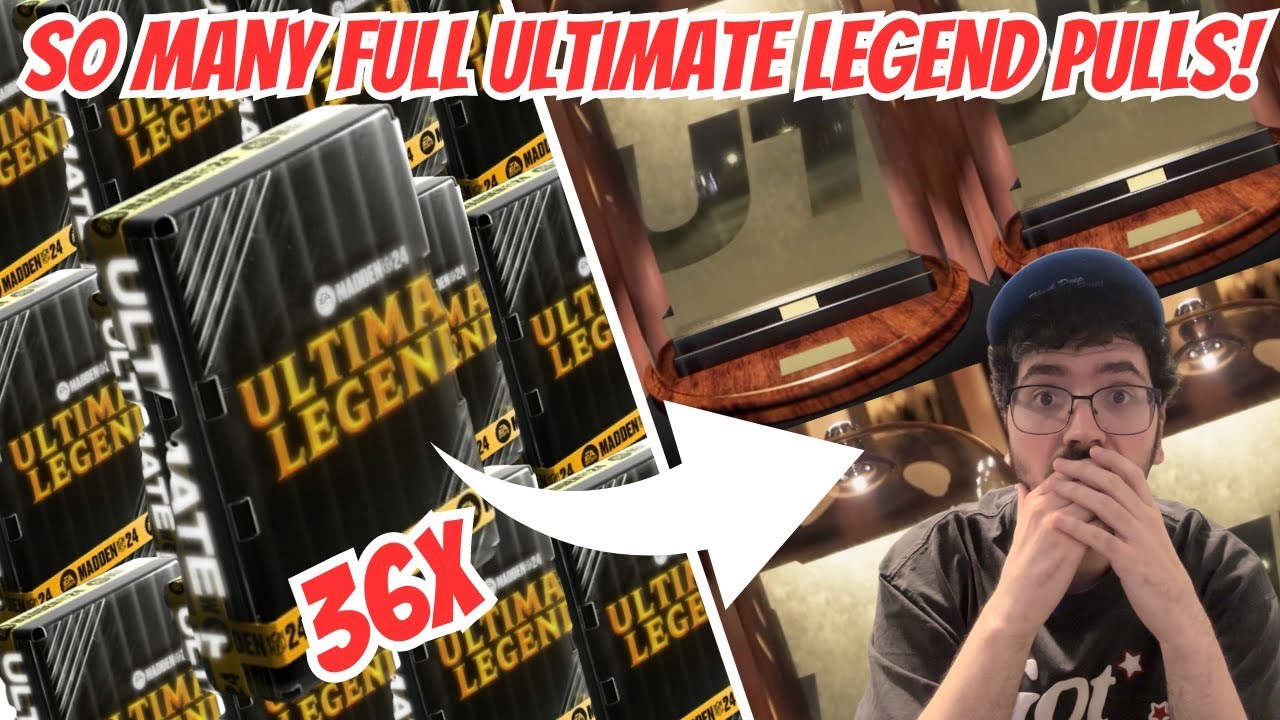 *THESE WERE CRAZY* 36X ULTIMATE LEGEND PACK OPENING IN MADDEN 24 ...