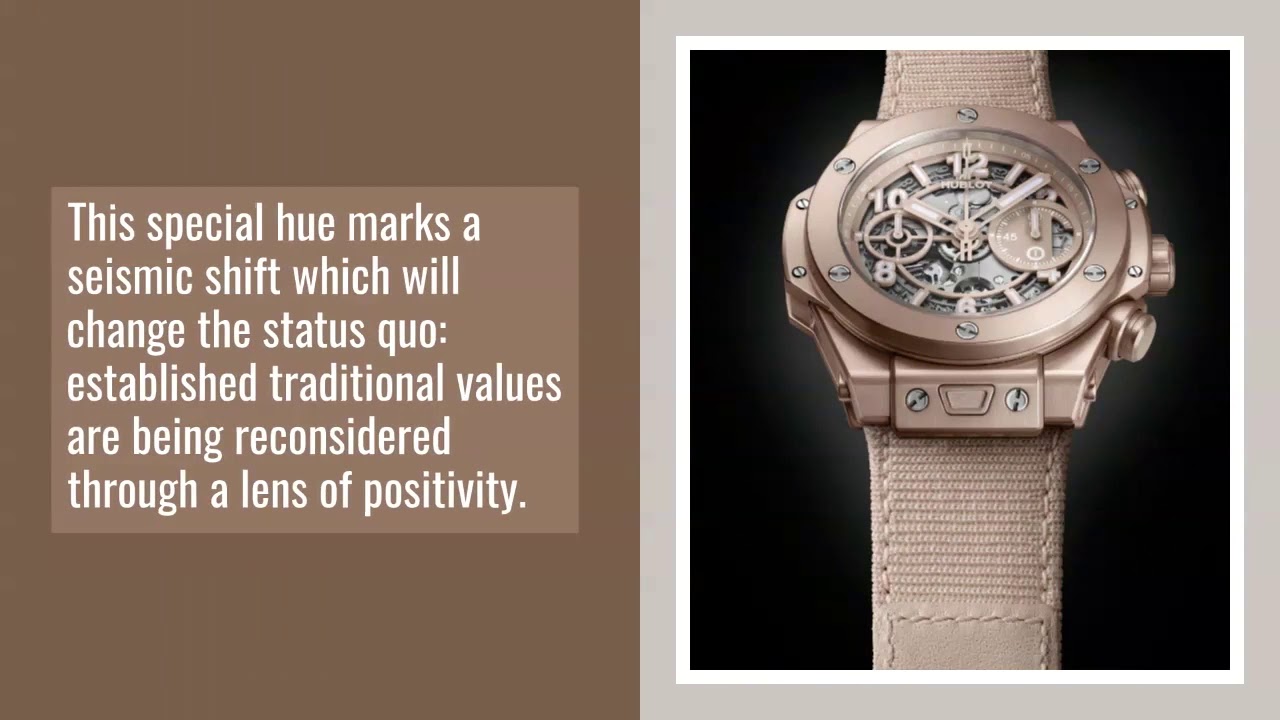 Hublot Unveils New Big Bang, Millennial Pink - YouTube