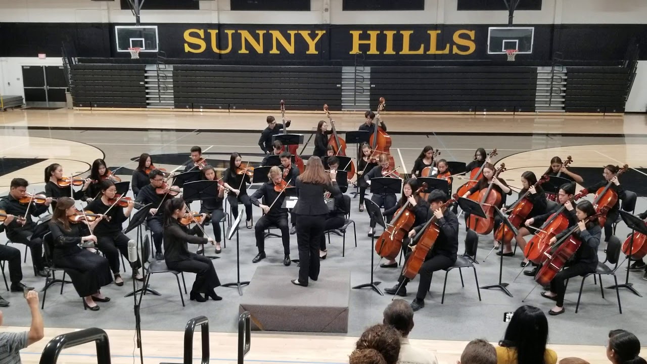 Sunny Hills HS Fall Concert 2019 - A Midnight Waltz - YouTube