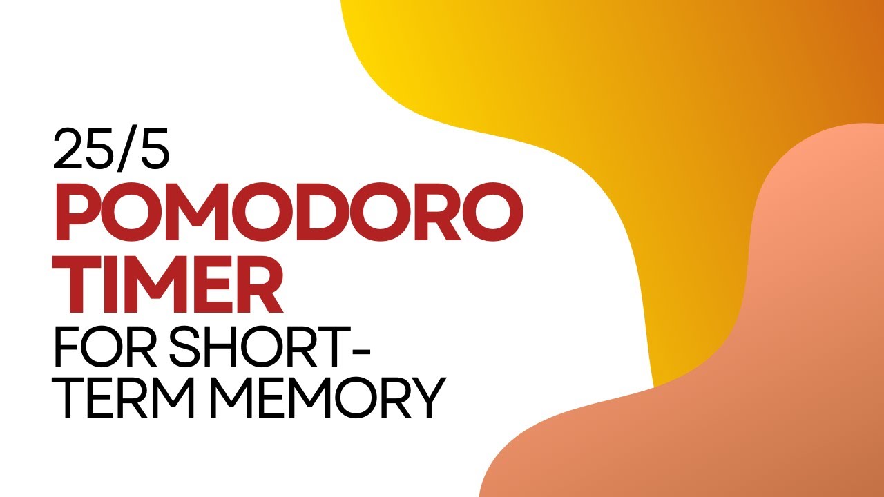 25/5 Pomodoro Timer - Short-Term Memory - YouTube