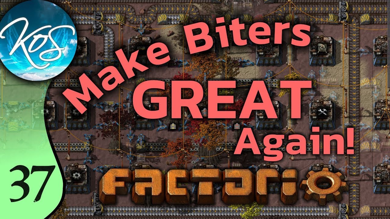 Factorio Ep 37: MINING BITERS - Make Biters GREAT Again! - Mod, Let's ...