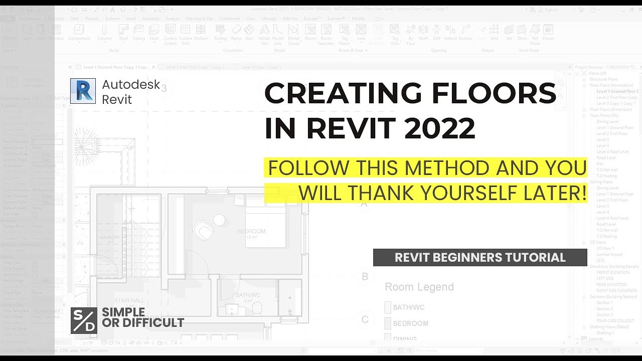 Floors in Revit : Important modeling tips for beginners - YouTube