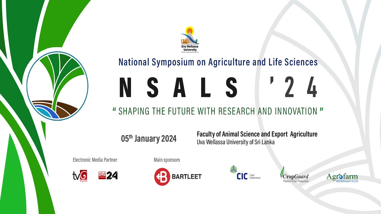 National Symposium on Agriculture and Life Sciences 2024 - YouTube