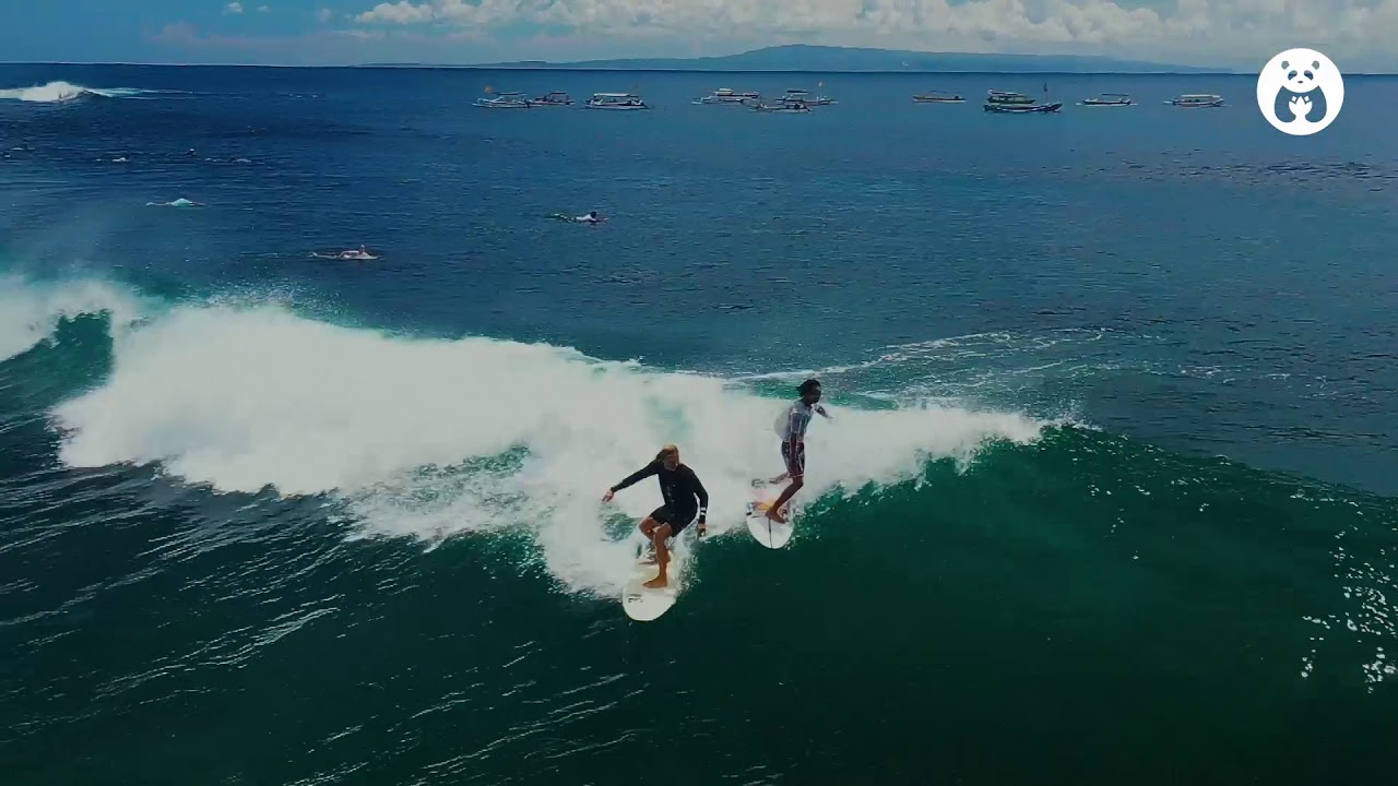 Surfing on Bali Serangan - YouTube