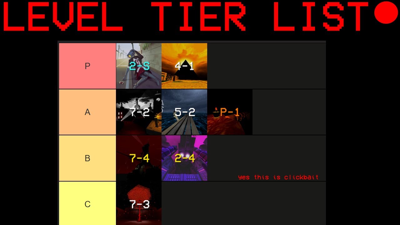 ULTRAKILL LEVEL TIER LIST - YouTube