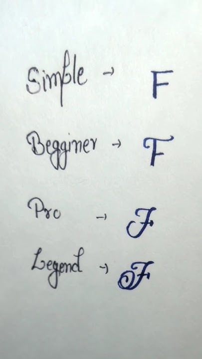 How to write F #alphabet #students #study #signature #yt #shorts #viral ...