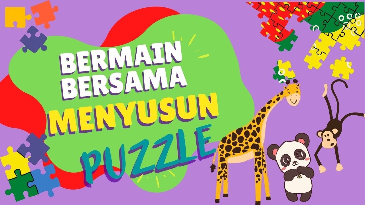 Menyusun Puzzle Hewan || Permainan Edukasi untuk anak PAUD & TK - YouTube