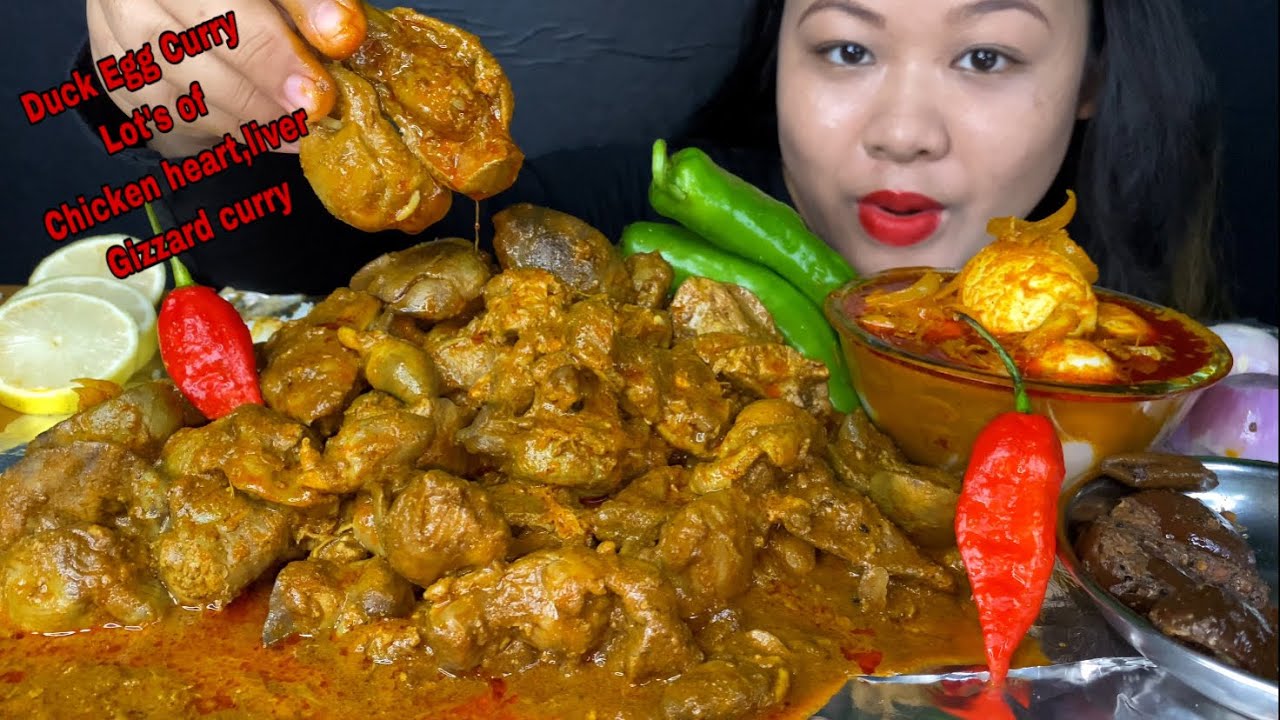 LOT’S OF GHEE ROASTED CHICKEN HEART, LIVER & GIZZARD CURRY, LOCAL DUCK ...