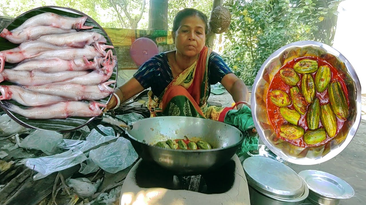 Our Village Traditional Recipe of Lote Fish || clay oven cooking # ...