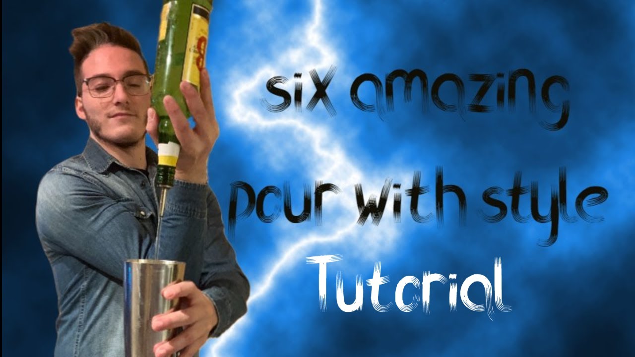 Free pouring ^Bartending^ tutorial con movimenti basici di flair - YouTube
