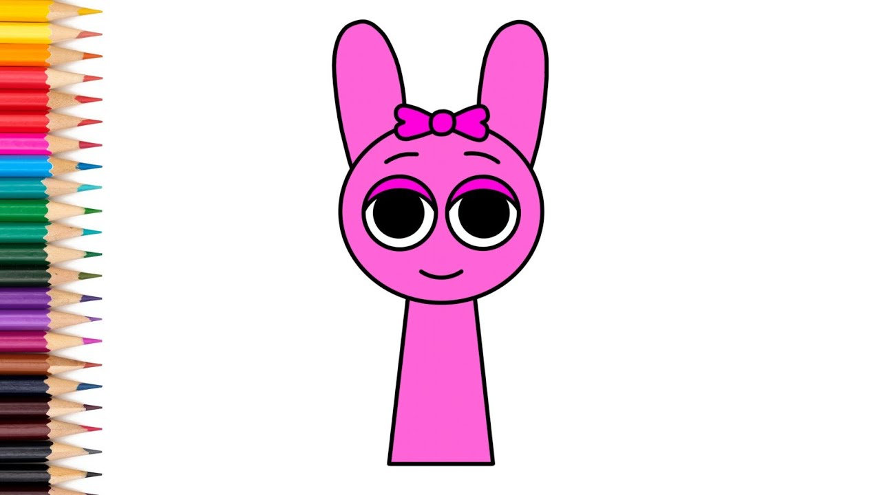 Cara menggambar PINKI INCREDIBOX SPRUNKI - YouTube